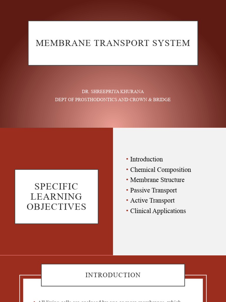Membrane Transport System - Biochem | PDF | Cell Membrane | Membrane ...
