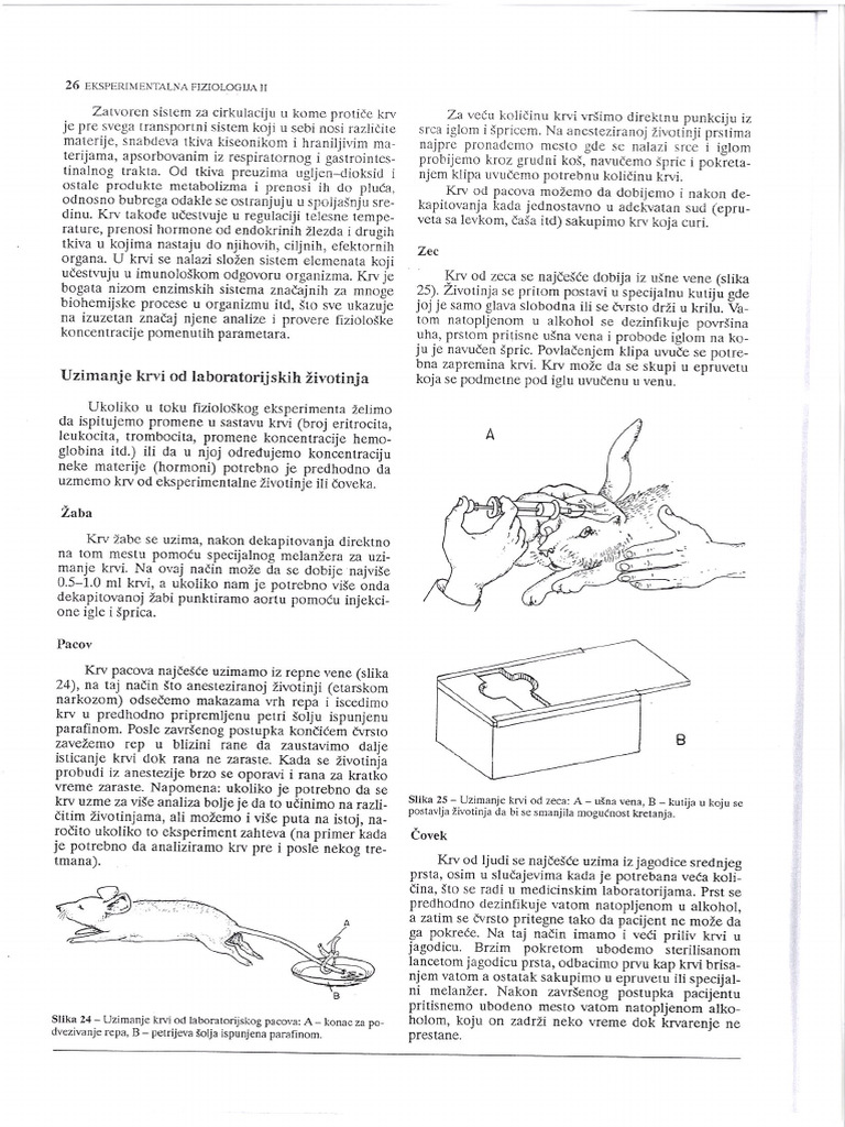 Cirkulatorni sistem_materijal_Vezba 1 i 2 | PDF