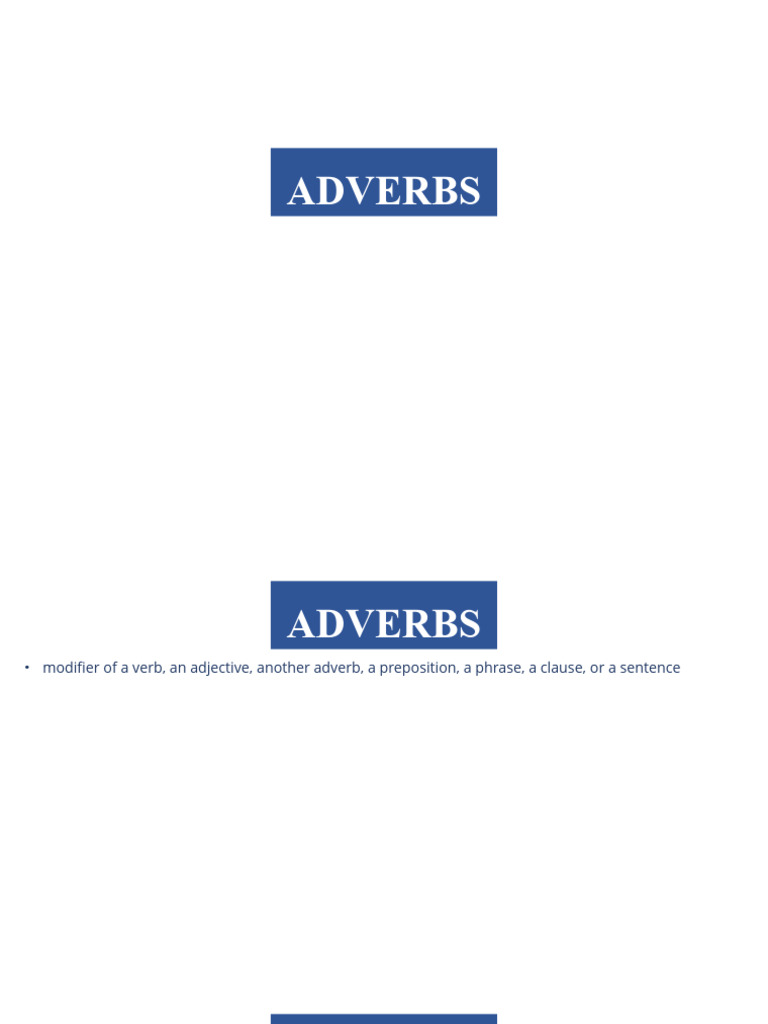 Adverb Types and Positions-Manner | Download Free PDF | Adverb | Verb