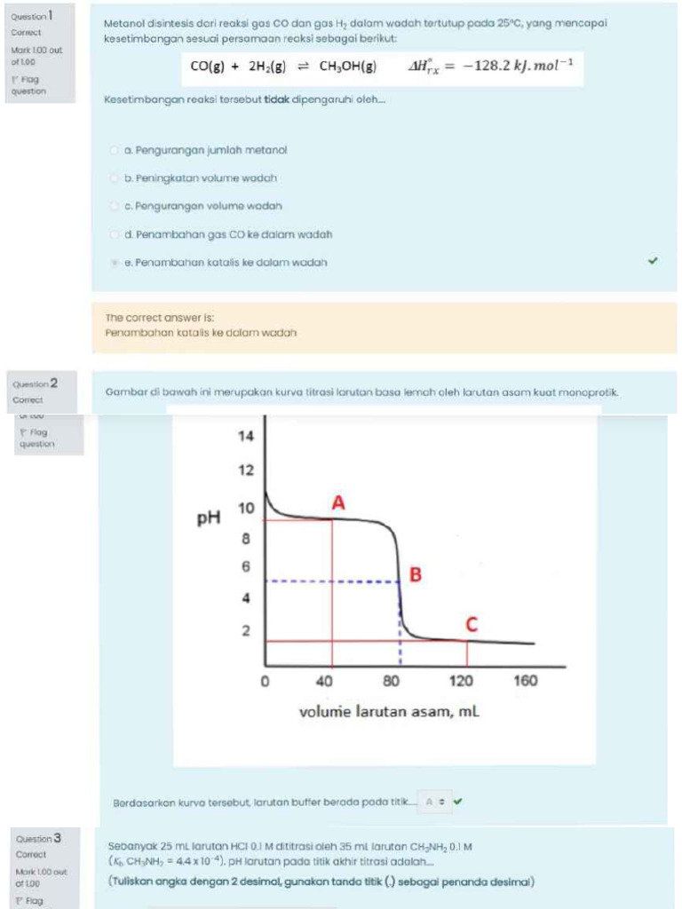 Kimia Dasar 2a 2020 - Uts 1 | PDF