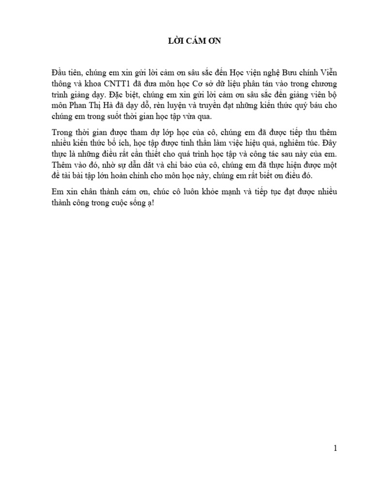 CSDLPT - NHOM1 M I | PDF