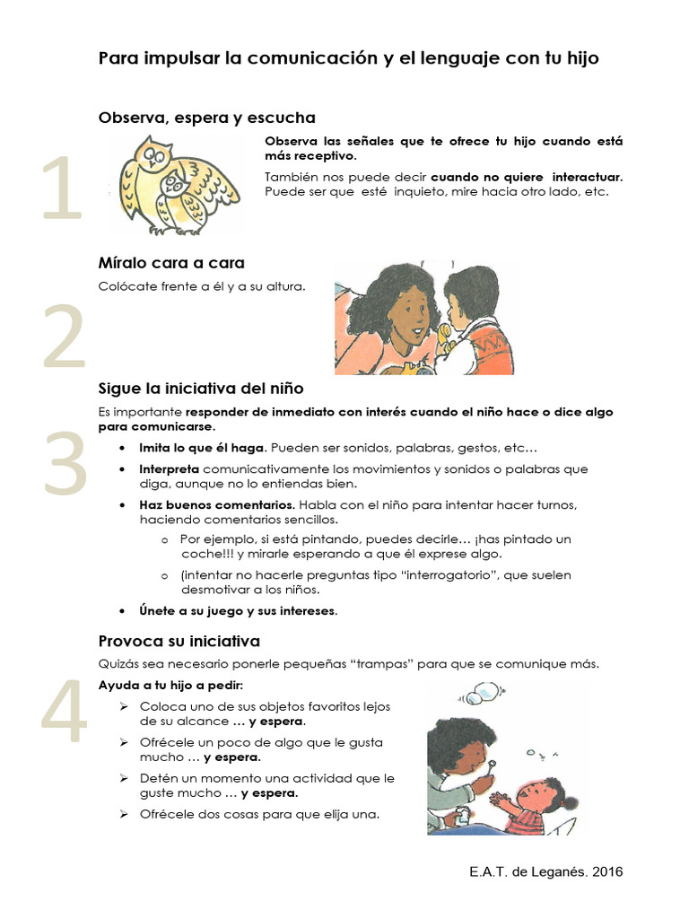 Pasos Para Fomentar La Comunicación Con_general. | PDF