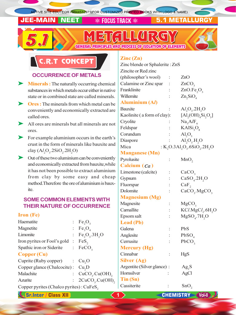 Metallurgy | PDF | Redox | Chemical Substances
