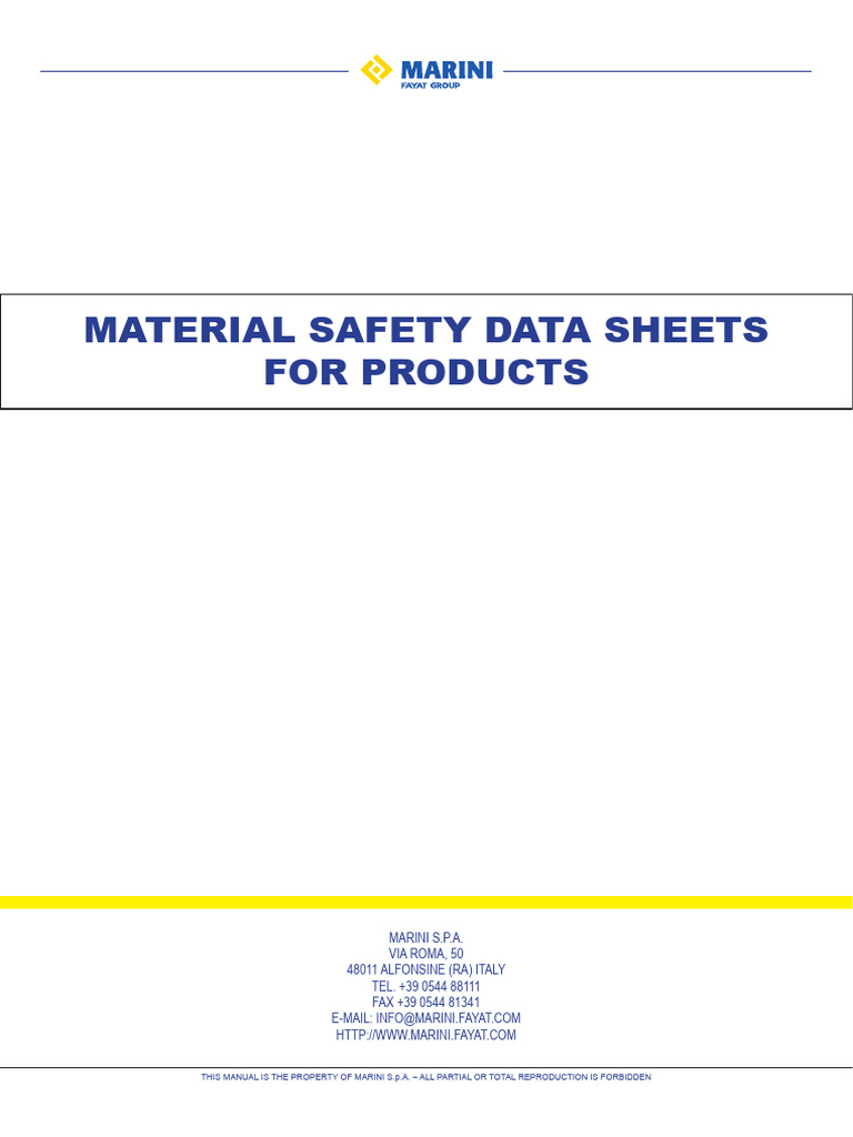 MATERIAL SAFETY DATA SHEETS | PDF | Toxicity | Waste