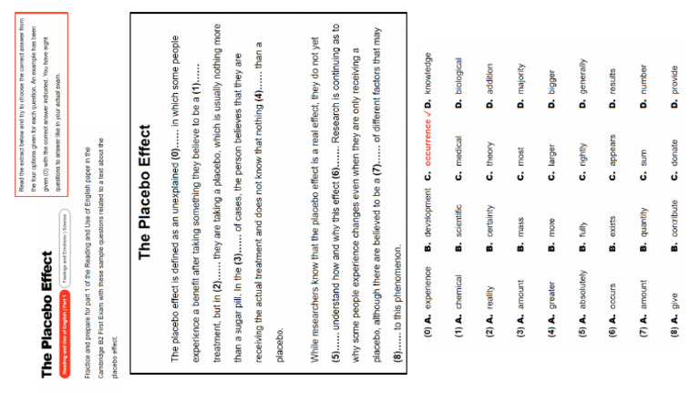 Use of English - Placebo - B2 | PDF