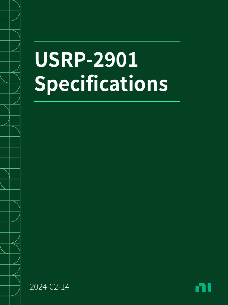 Usrp 2901 - Specifications - 2024 02 14 16 09 10 | PDF | Electronics | Telecommunications ...