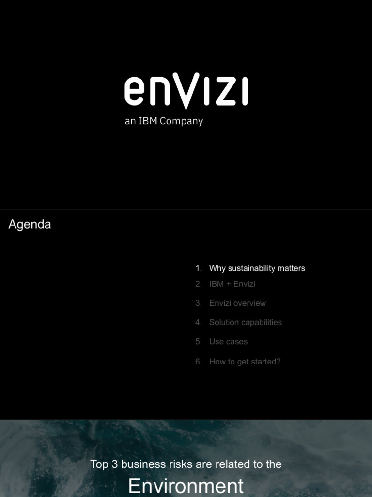 Envizi Client Presentation | PDF | Sustainability | Climate Change Mitigation