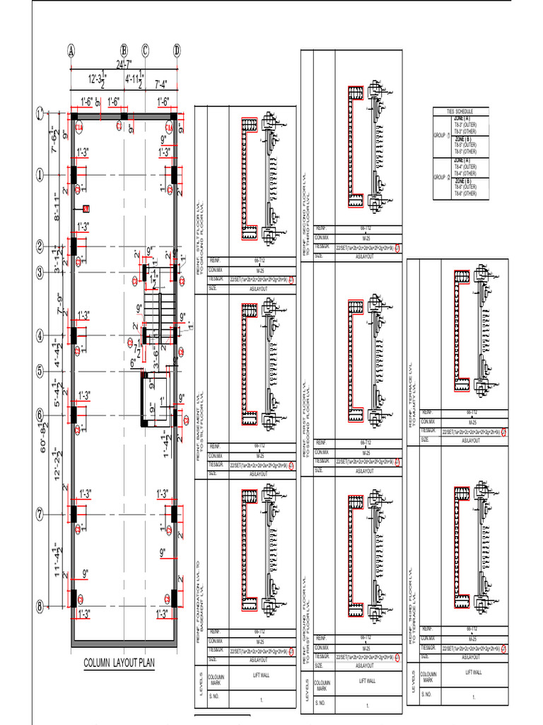 Column Layout Plan Details | PDF