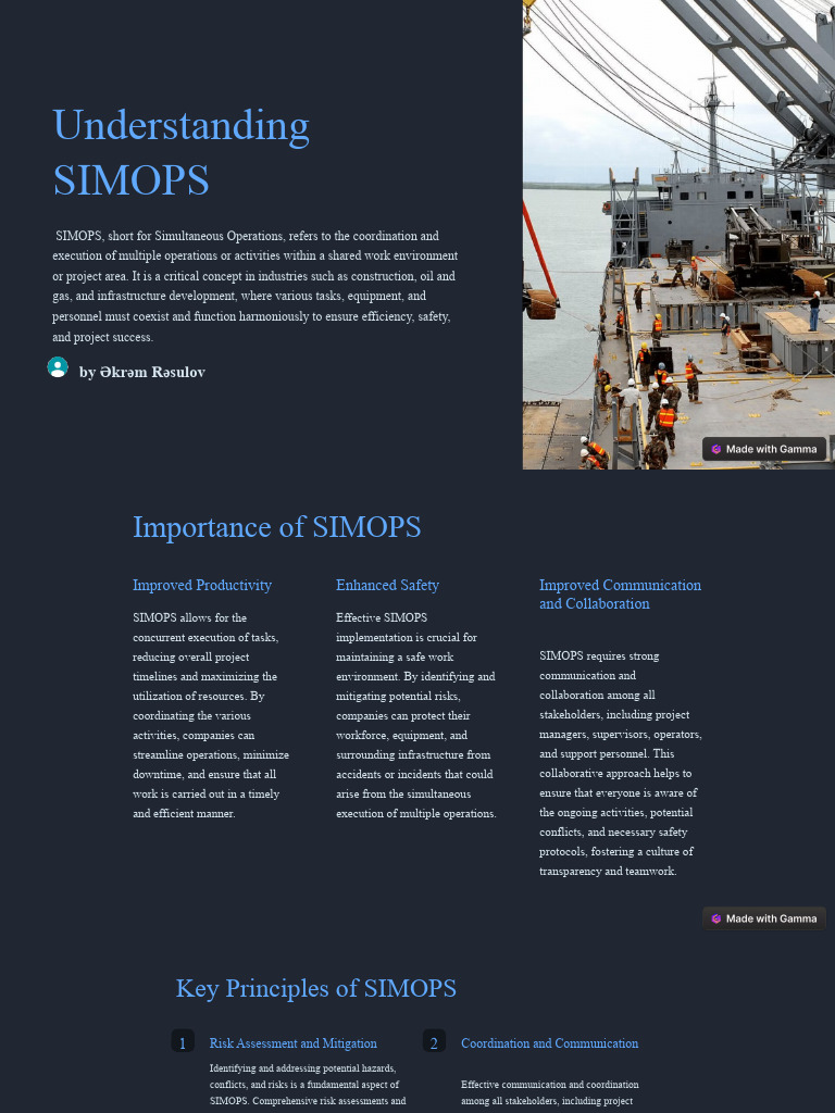 Understanding SIMOPS 1 | Download Free PDF | Risk | Risk Assessment