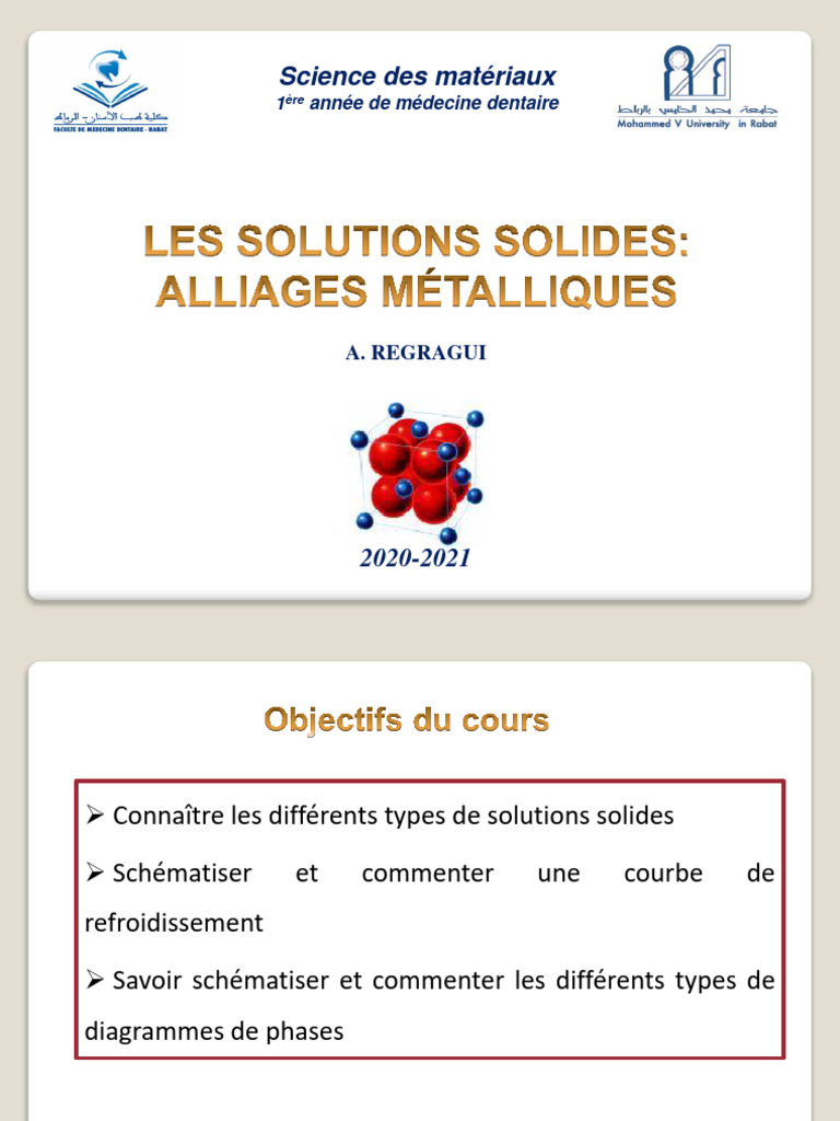 Types de solutions solides en alliages | PDF | Alliage | Diagramme de phase