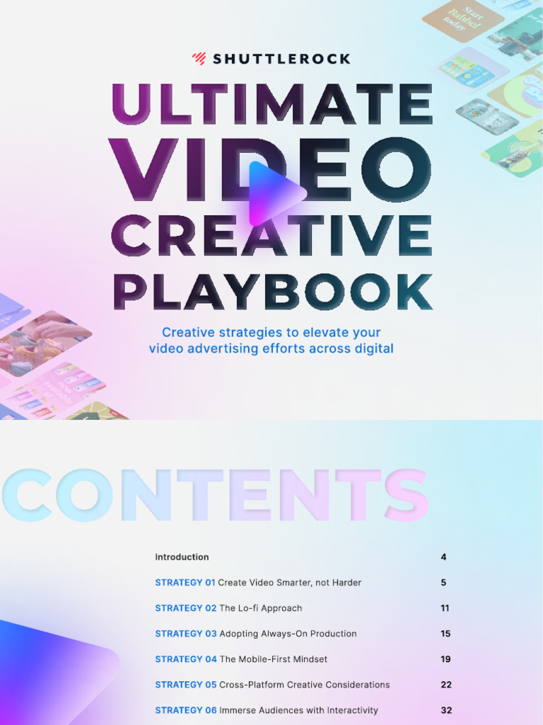 Shuttlerock - The Ultimate Video Creative Playbook | PDF | Advertising ...