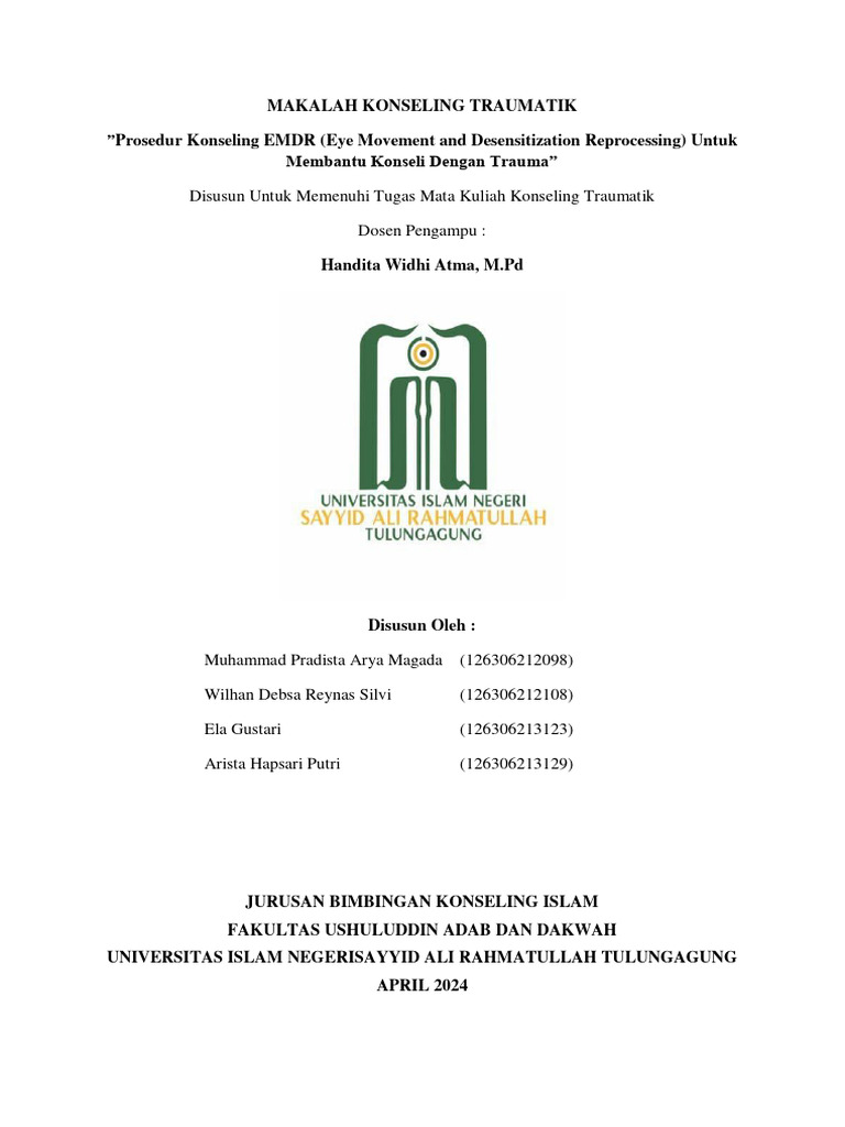 Makalah Konseling Traumatik Kel 8 (Autosaved) | PDF