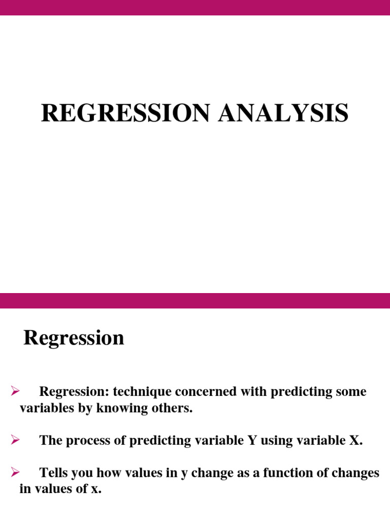Regression Analysis | PDF | Linear Regression | Errors And Residuals
