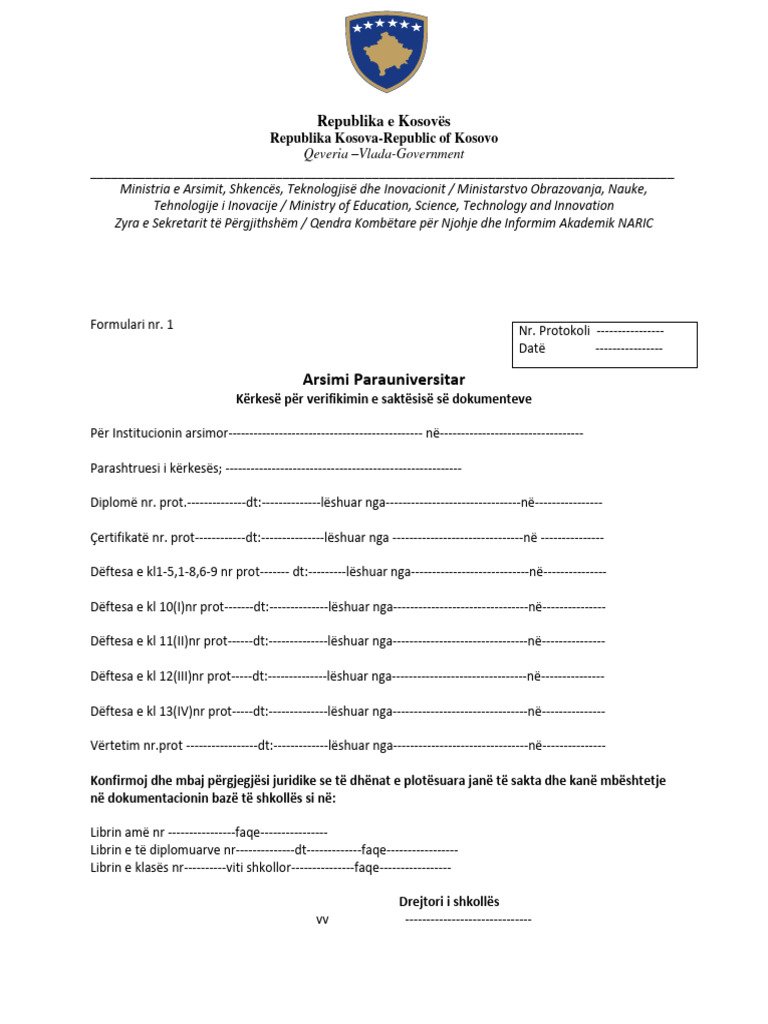 Formulari-Nr 1 | PDF