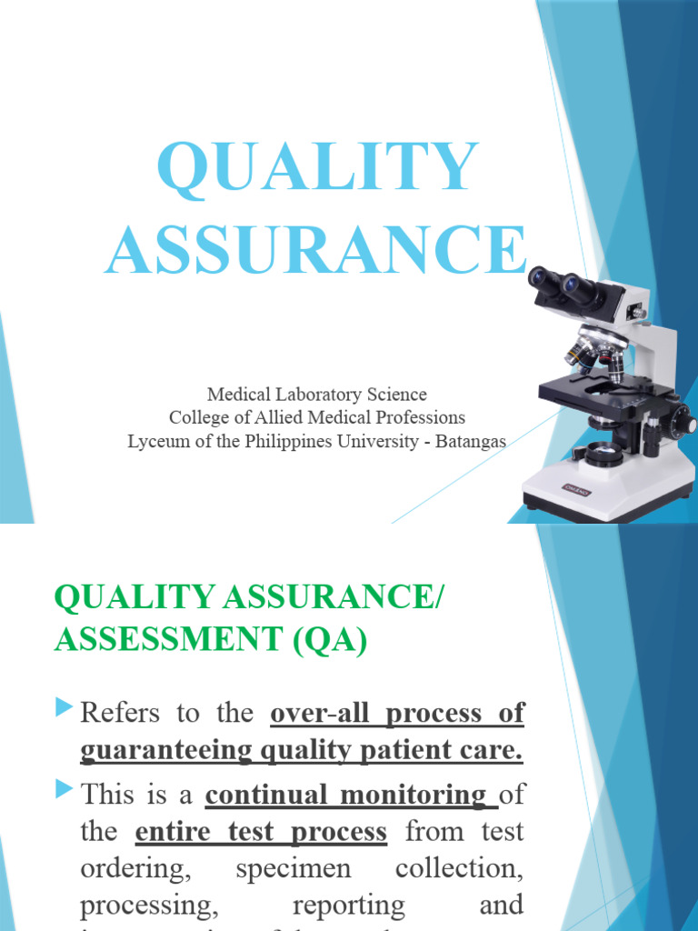 Lab Quality Assurance Guide | PDF | Flow Cytometry | Quality Assurance