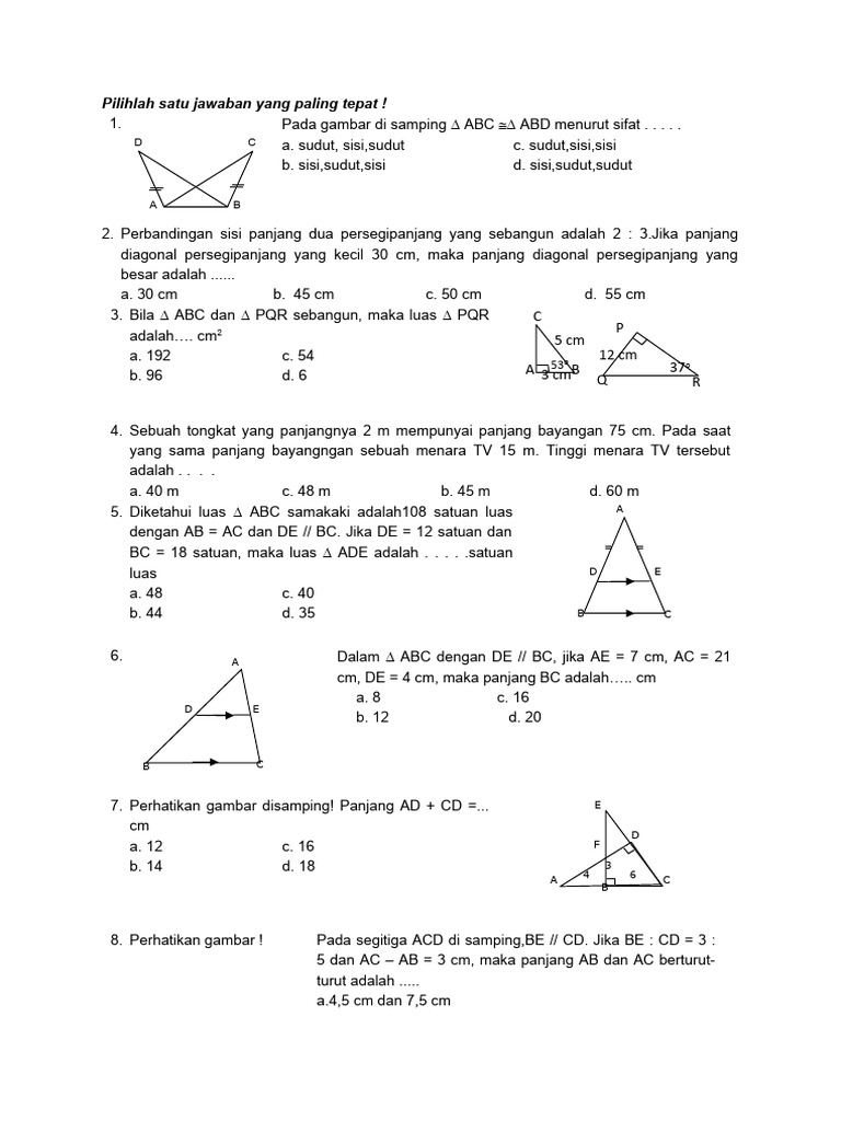 Soal Lat Kongruensi 2024 | PDF