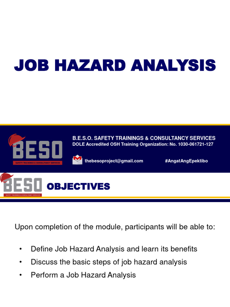 Topic 4 - Job Hazard Analysis | PDF | Hazards | Concrete