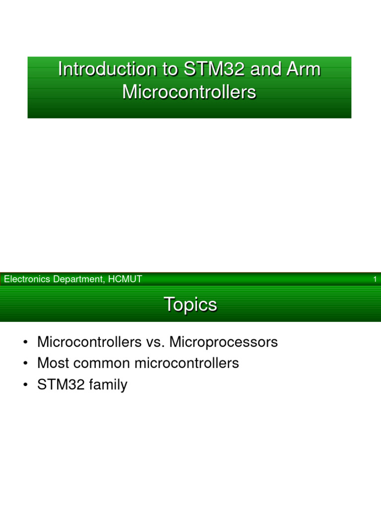1 Introduction To STM32F103 v21 | PDF | Microcontroller | Central Processing Unit