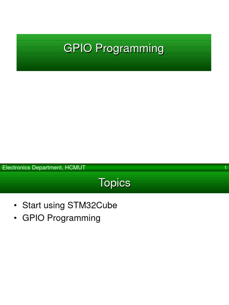 2 GPIO Programming | PDF | Computer Architecture | Manufactured Goods 2 GPIO Programming | PDF | Computer Architecture | Manufactured Goods