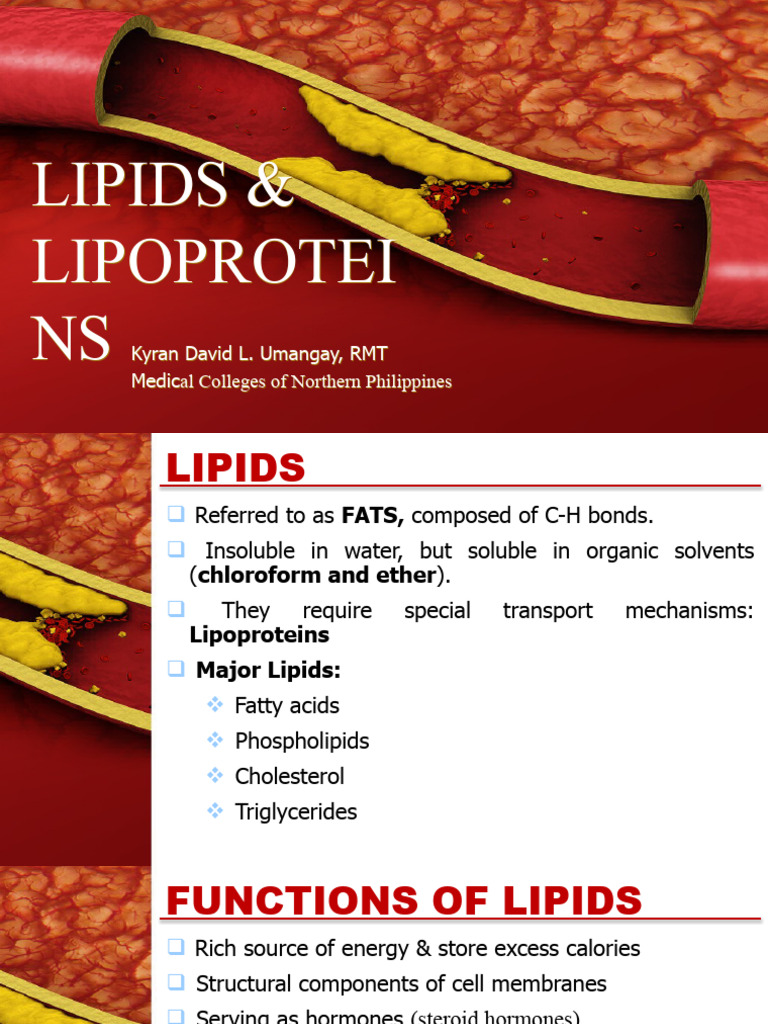 Lipids Lipoproteins | Download Free PDF | Lipoprotein | Low Density Lipoprotein
