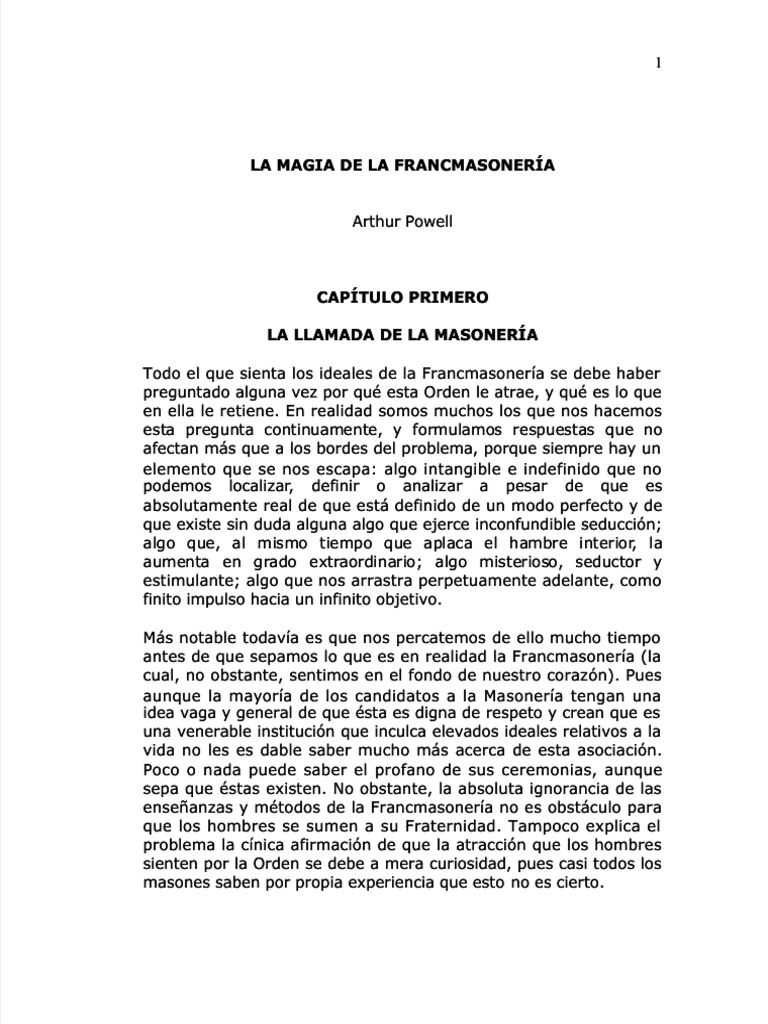 La Magia de La Francmasoneria | PDF | Masonería | Verdad