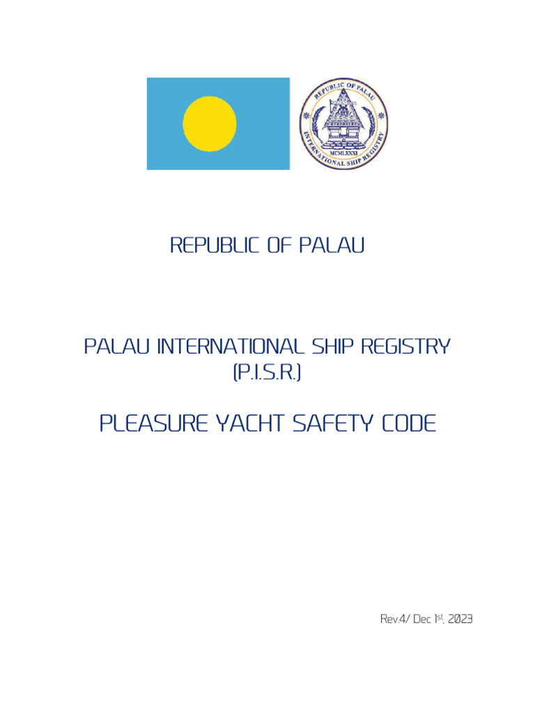 PISR-Pleasure-Safety-Yacht-Code-6c1tus | PDF | Yacht | Rigging