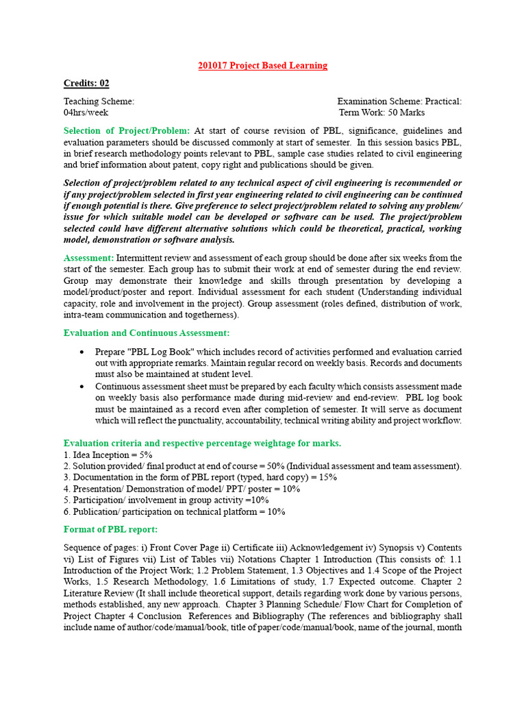 Project Based Learning | PDF | Project Based Learning | Engineering