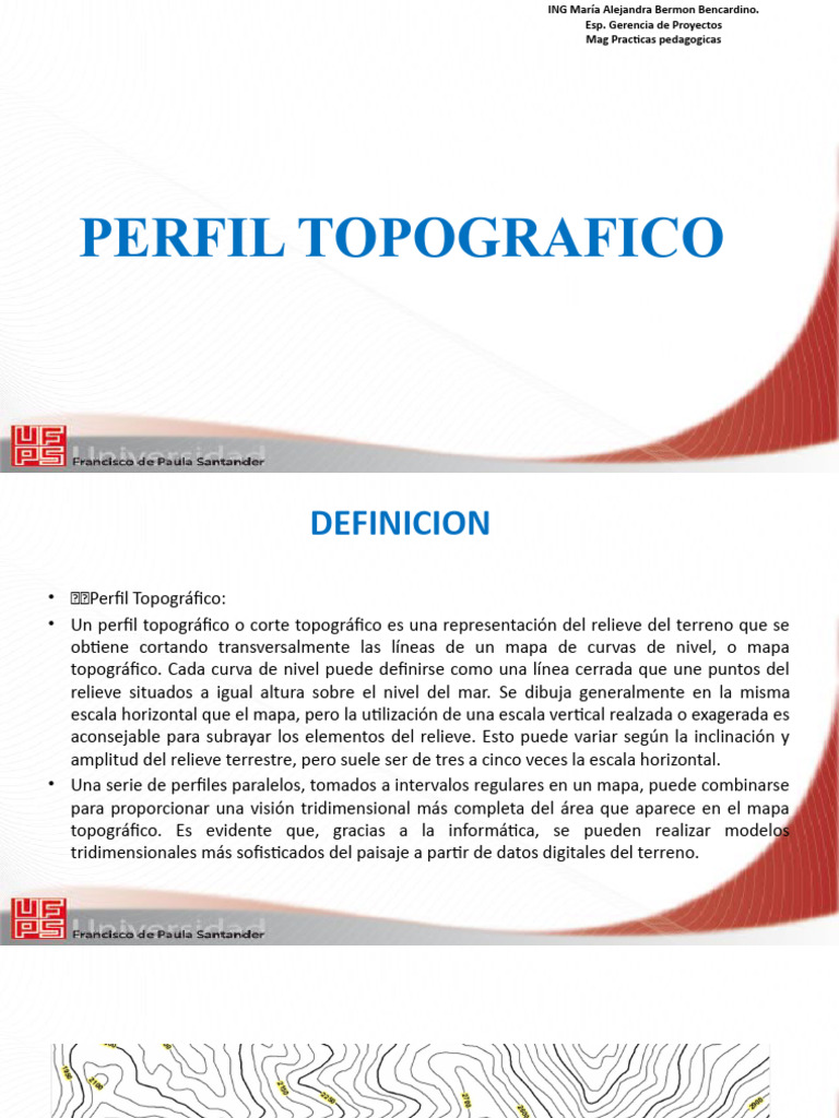 Definición de Perfil Topográfico | PDF | Métodos y materiales de enseñanza