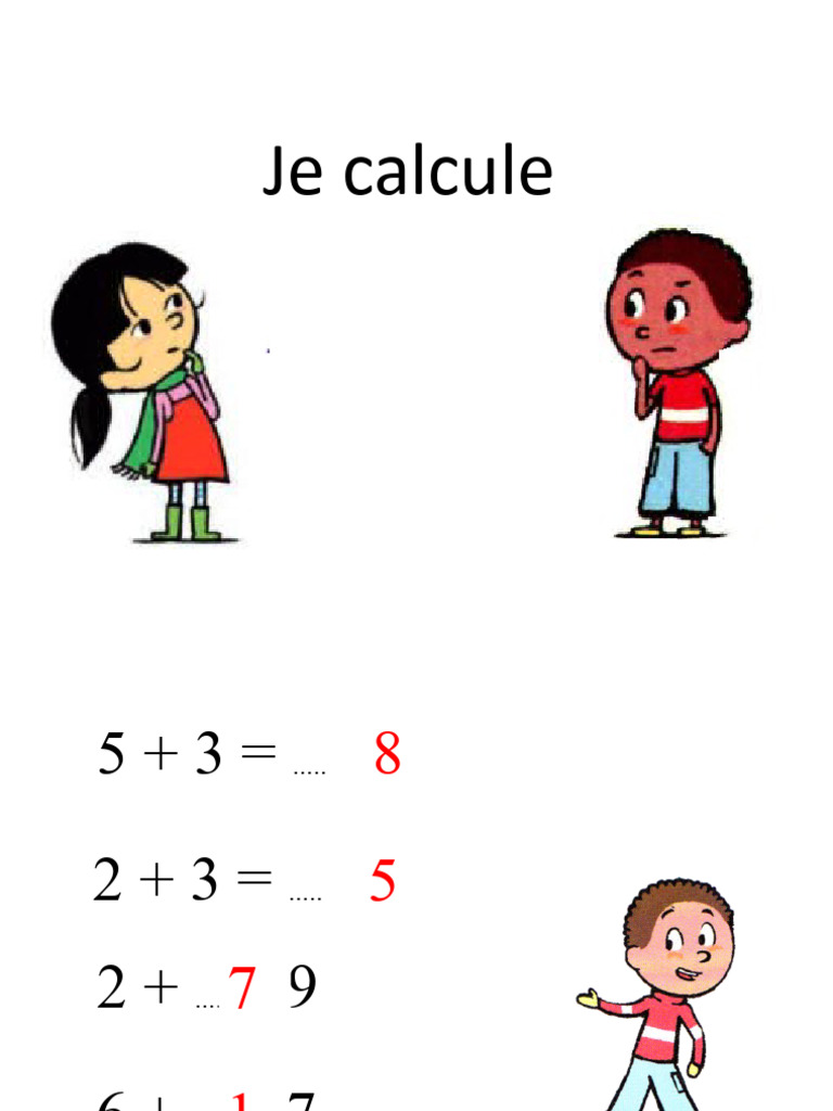 Je Calcule Additions Jusqu A 10 | PDF