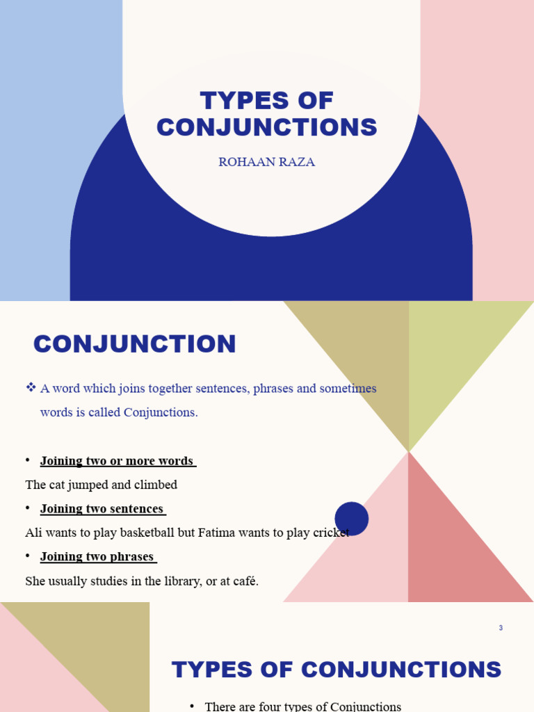 Types of Conjunctions Explained | PDF | Linguistic Typology | Language ...