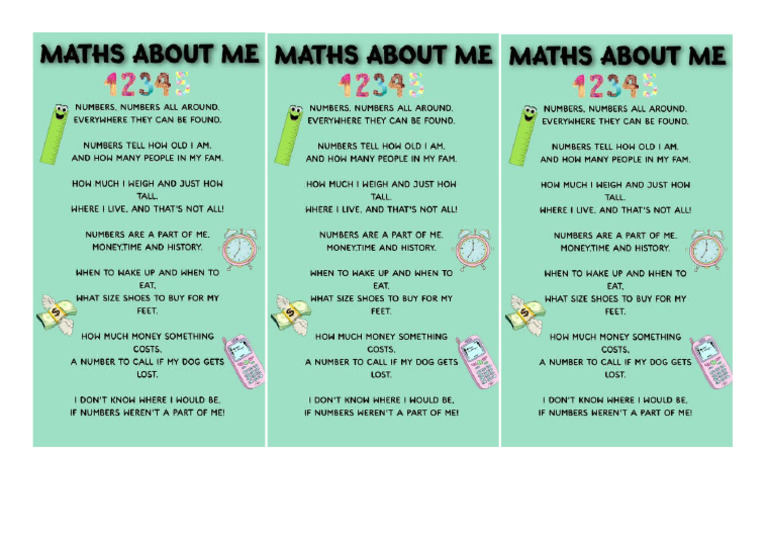 math about me | PDF