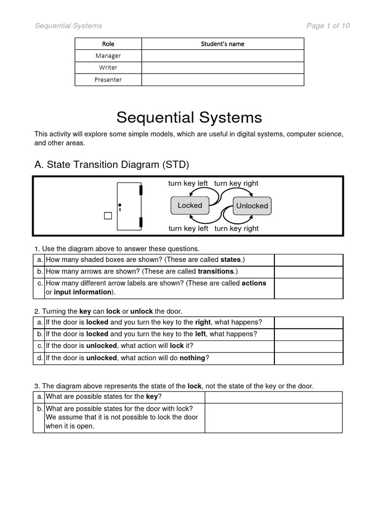Sequential Systems-Student | Download Free PDF | Electronics | Models Of Computation