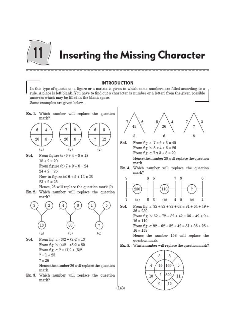 Reasoning Subodh Book 11 To 20 | PDF | Linear Algebra | Algebra