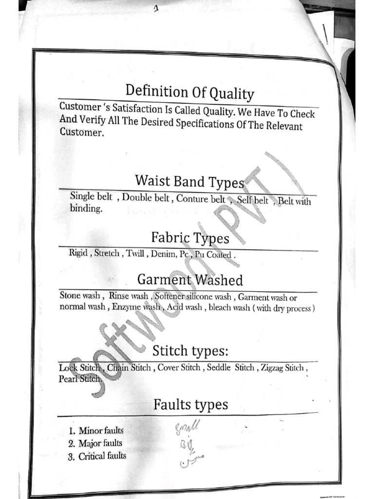 Quality Notes | PDF