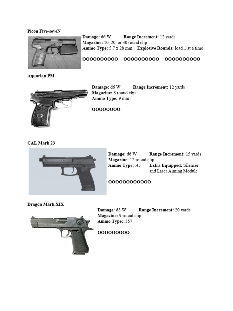 Battlestar Galactica - RPG Gun Cards | PDF | Telescopic Sight | Ammunition