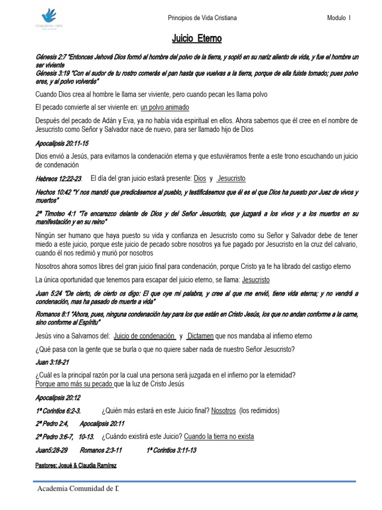 Juicio Eterno y Salvación en Cristo | PDF | Cristo (título) | Jesús