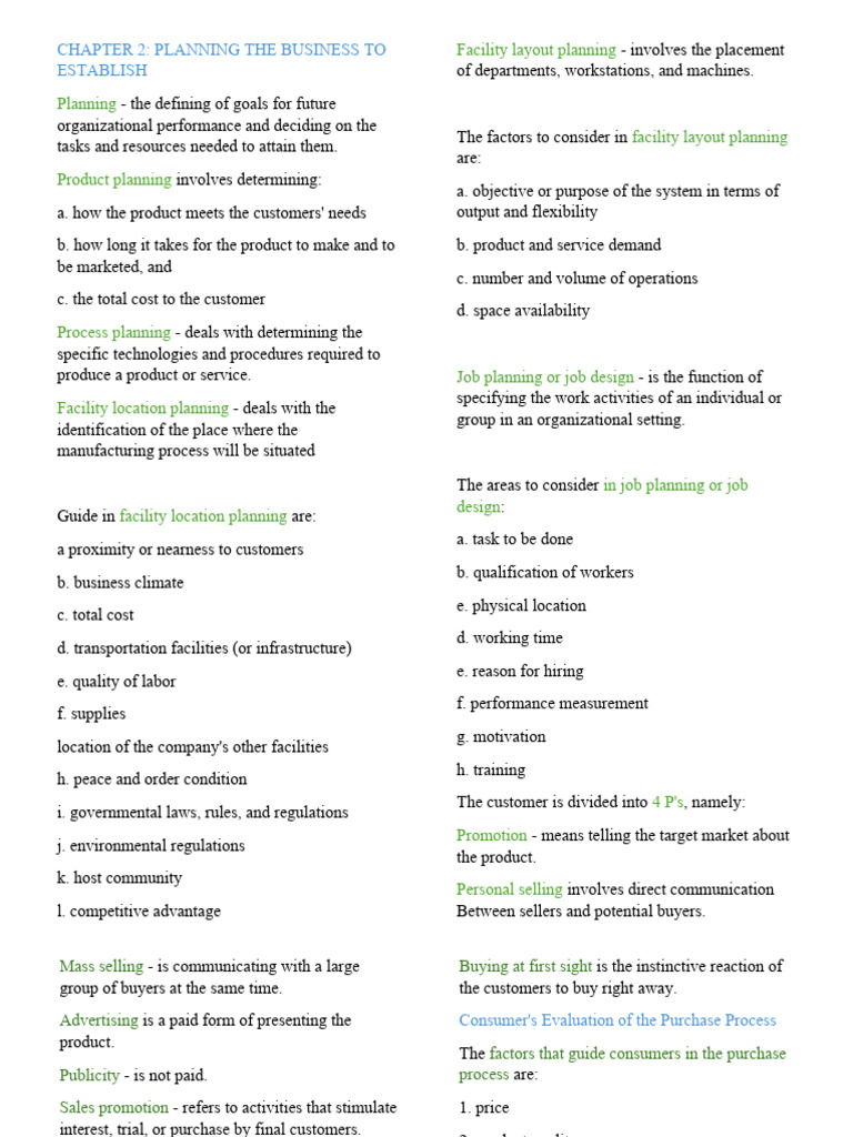 Pre Finals Reviewer | PDF | Business Plan | Sales