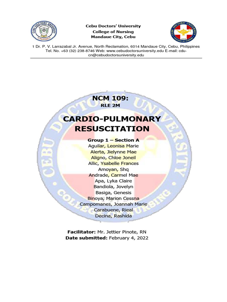2M-Cardio-Pulmonary-Resuscitation | PDF | Cardiopulmonary Resuscitation | Heart