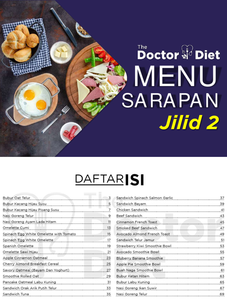 Menu Sarapan Praktis Sehat | PDF
