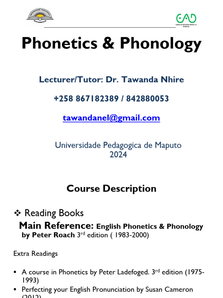 Phonetics Lecture 1 | Download Free PDF | Phonetics | Phonology