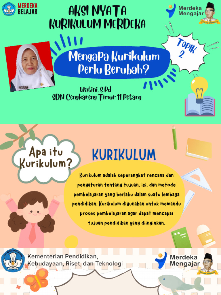 Aksi Nyata - Mengapa Kurikulum Perlu Berubah - Watini PDF | PDF
