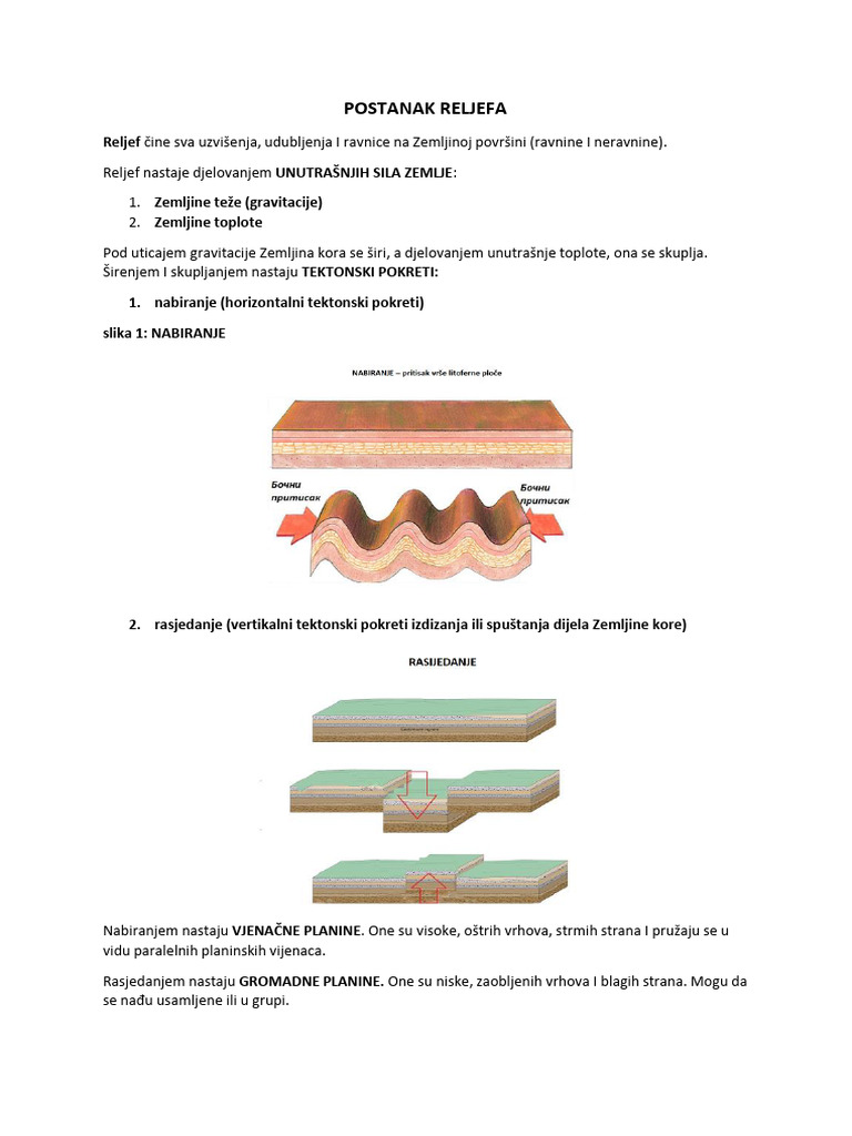 Postanak Reljefa | PDF