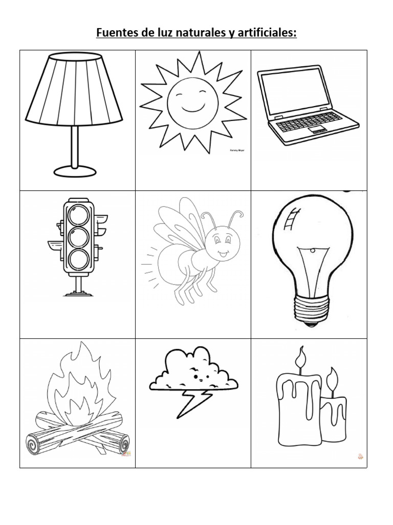 Fuentes de Luz Naturales y Artificiales | PDF