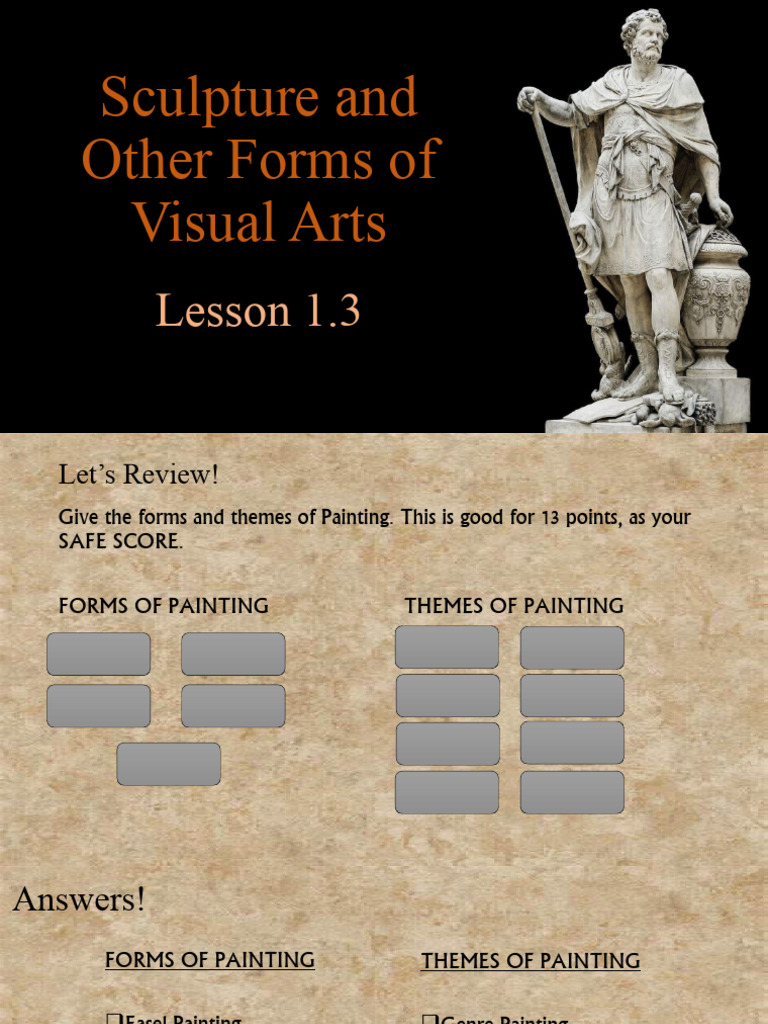 Lesson 1.3 Sculptures and Other Forms of Visual Arts | Download Free ...