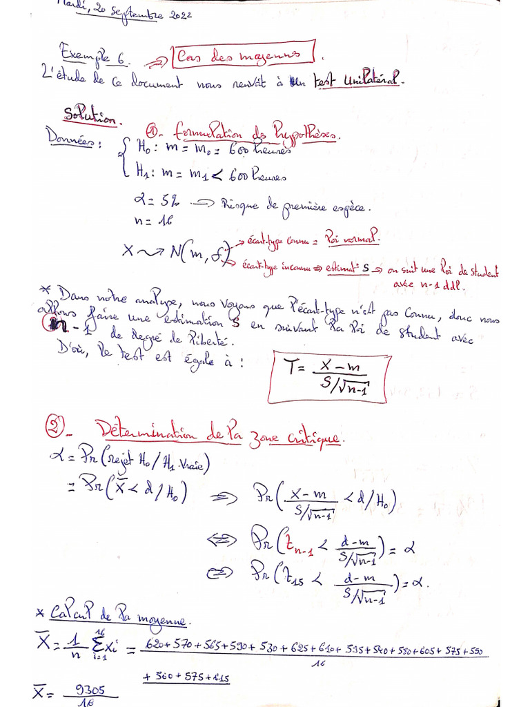 Exemple 7-11, Économétrie. PR Randy. | PDF