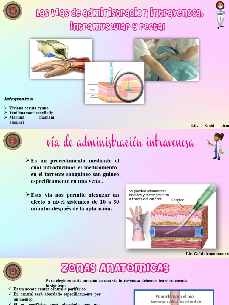Administración de Medicamentos | PDF | Inyección (medicina) | Terapia intravenosa