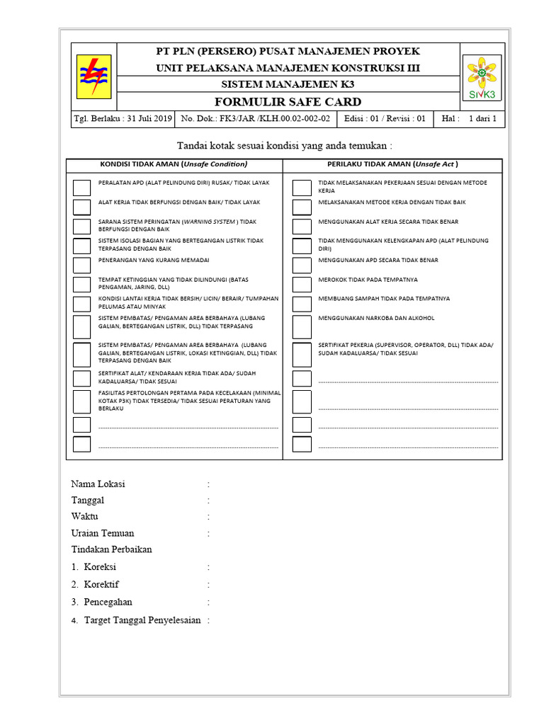 SAFE CARD Sidomulyo | PDF
