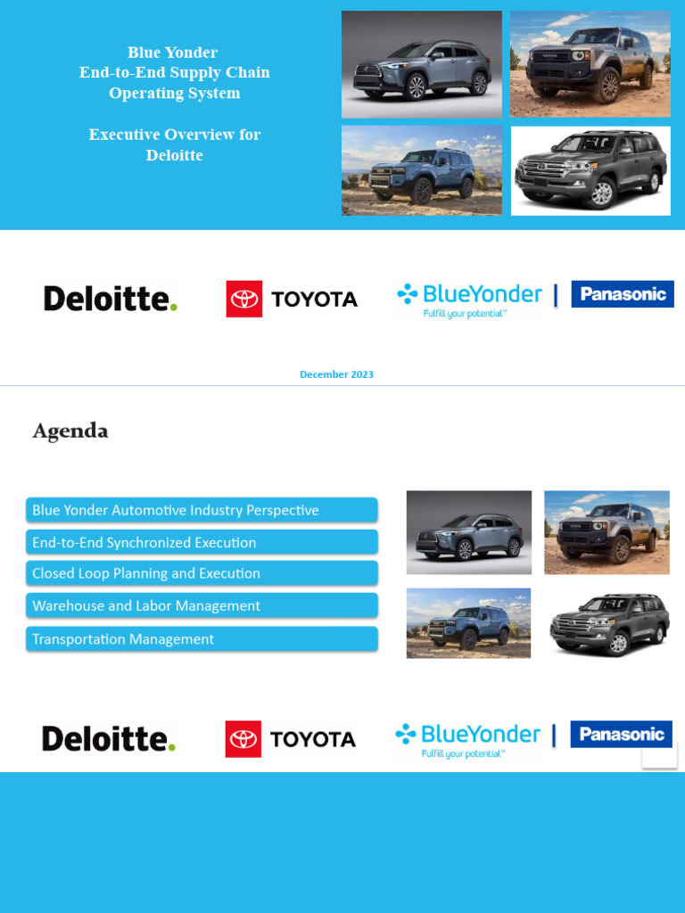 Blue Yonder - End To End Supply Chain Operating System | PDF | Inventory | Supply Chain