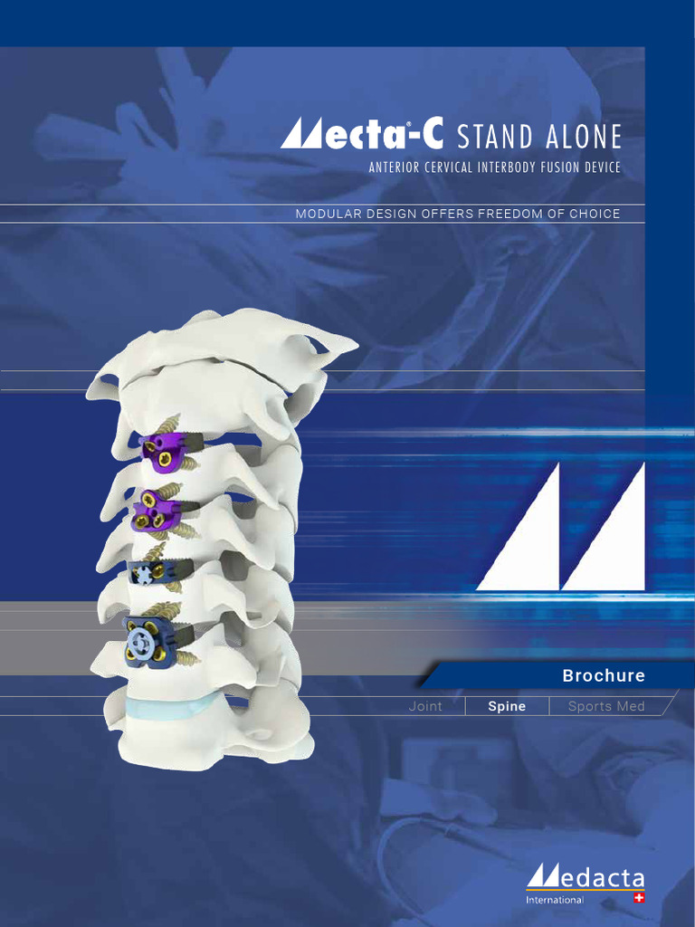 Mecta C StandAlone - Anterior Cervical Interbody Fusion Device | PDF ...