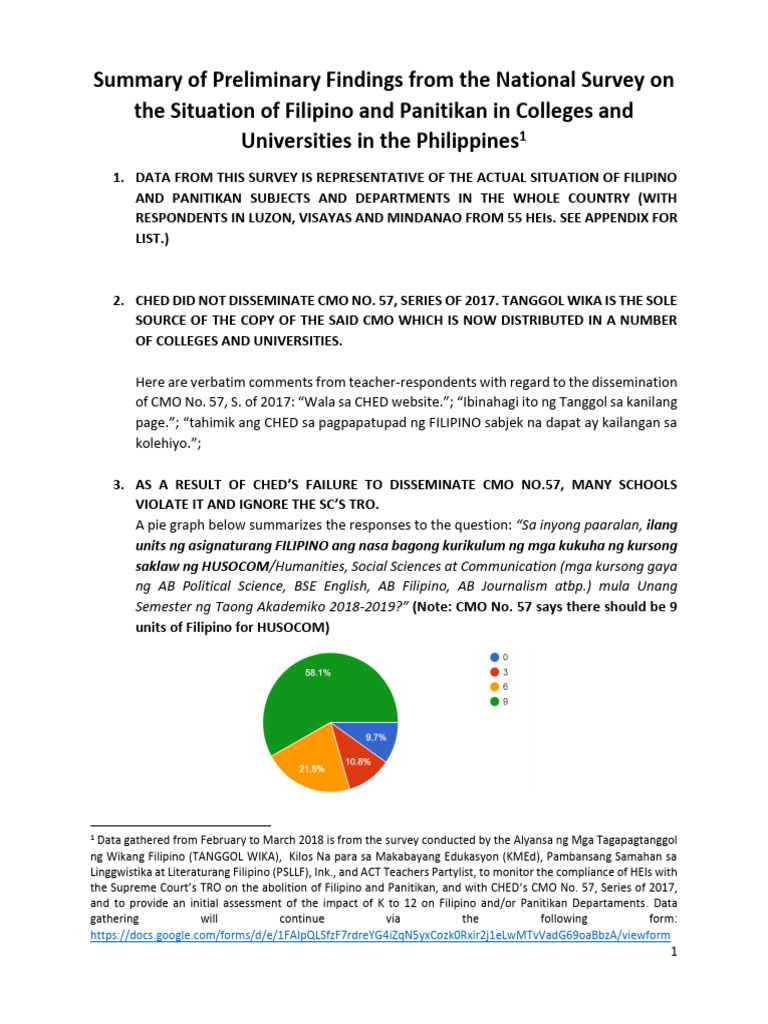 Summaryof Preliminary Findingsfromthe National Surveyonthe Situationof ...